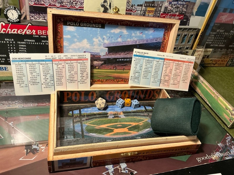 Vintage Polo Grounds Cigar Box baseball stadium! APBA/Strat-O-Matic ...