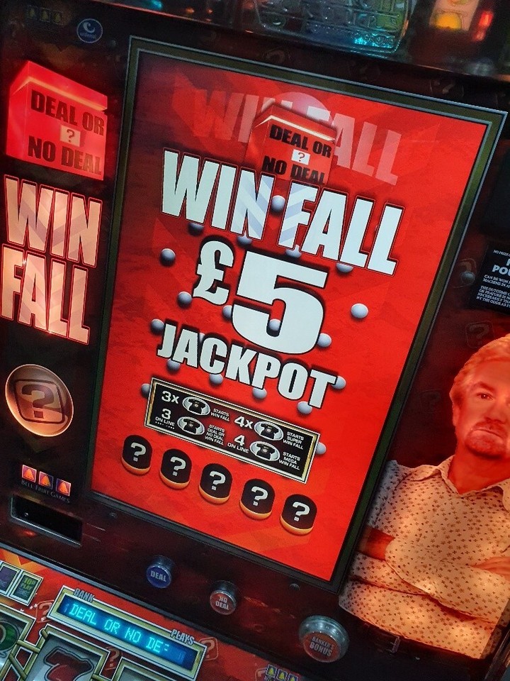 DEAL OR NO DEAL WINFALL Pub Fruit Machine £5 Jackpot / Excellent Game ...