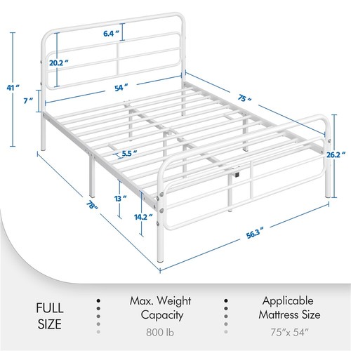 Modern Metal Bed Frame Platform Bed Frame with Geometric Pattern ...
