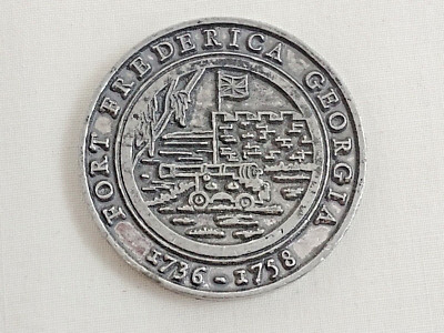 Fort Frederica Georgia 1736-1758 National Monument Medallion Vintage ...