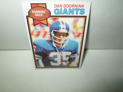 DAN DOORNINK 1979 FOOTBALL CARD Topps #492 Rookie Rc NEW YORK GIANTS RB ...