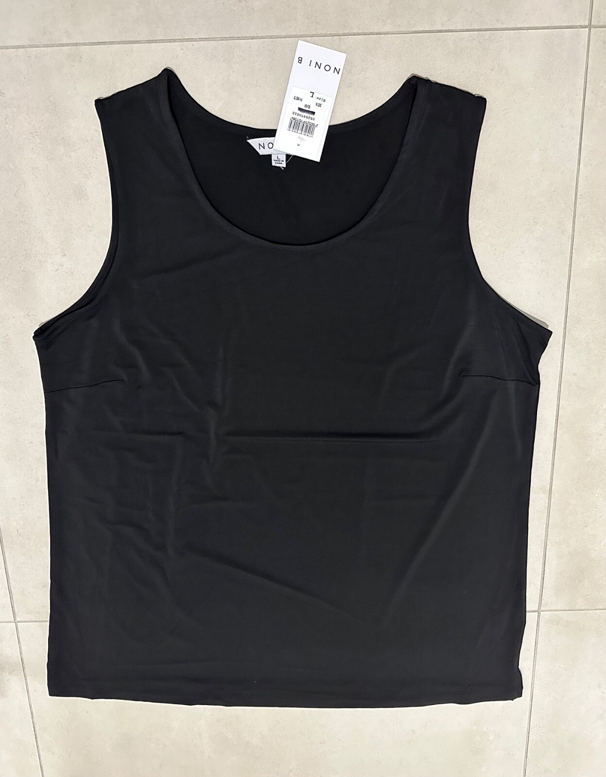 NONI.B: Size: L. (12-14) Quality Sleek BLACK with Bust-Darts, Stretch ...