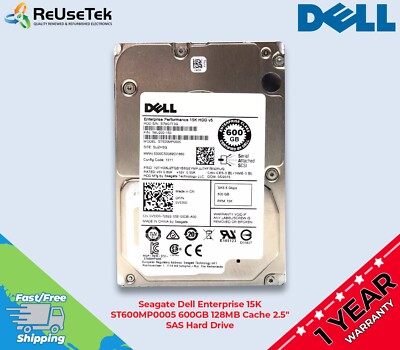 Seagate Dell Enterprise 15K ST600MP0005 600GB 128MB Cache 2.5" SAS Hard ...