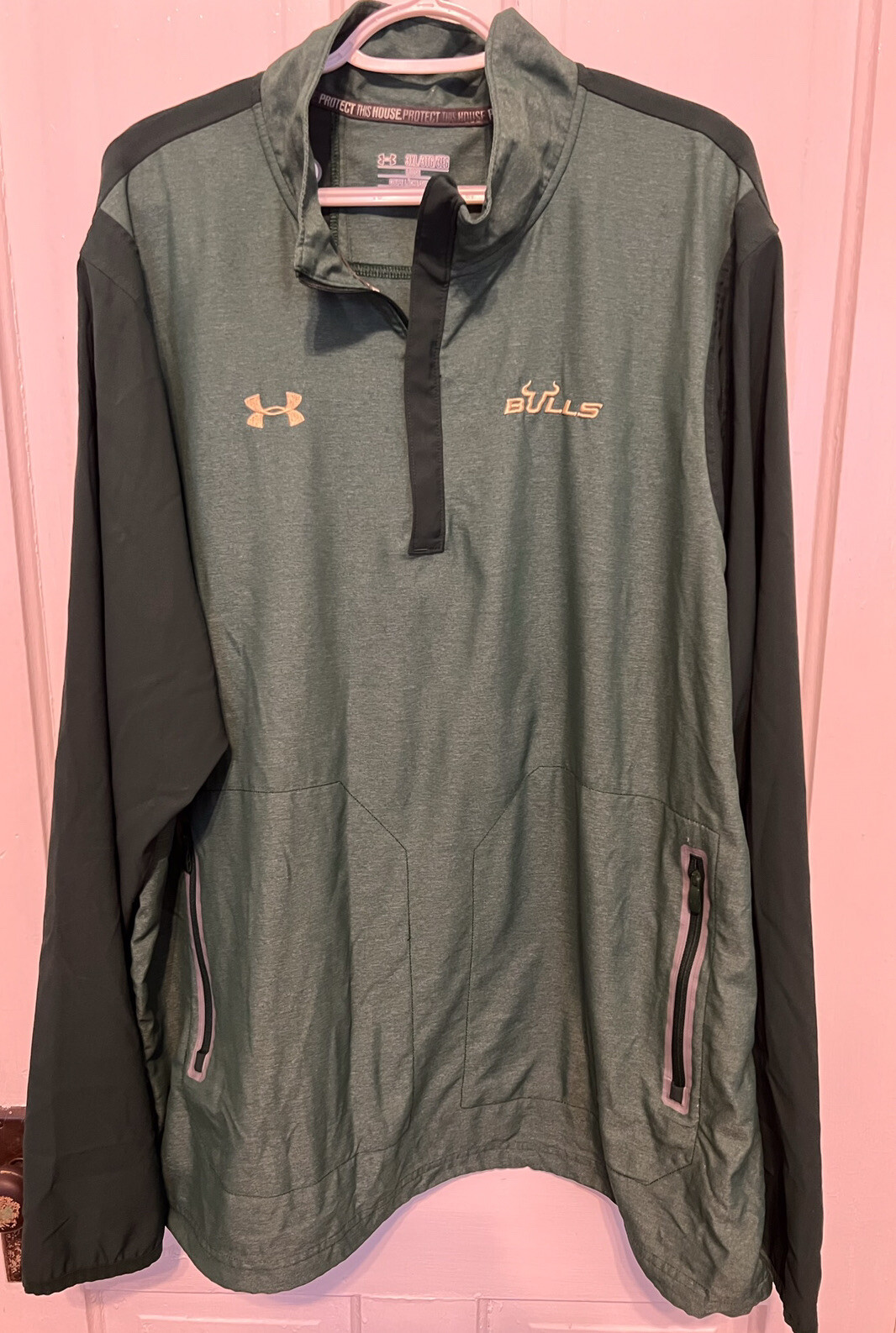 USF BULLS Under Armour 1/4 Zip Pullover 3XL Loose Florida Mens Spirit ...