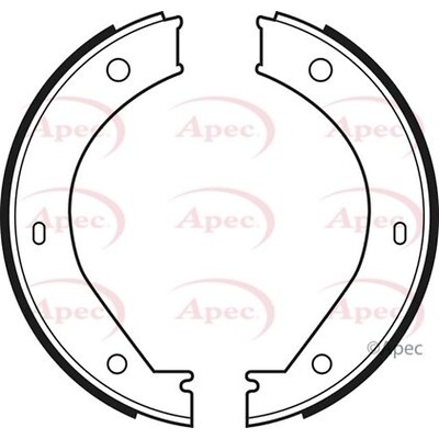 Apec Rear Brake Shoes SHU486 - OE High Quality Precision Engineered ...