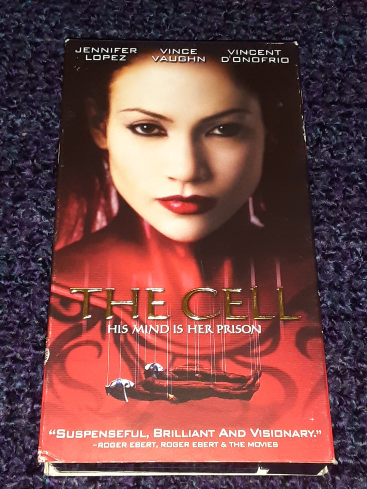 The Cell VHS Jennifer Lopez Psychological Horror Thriller New Line ...