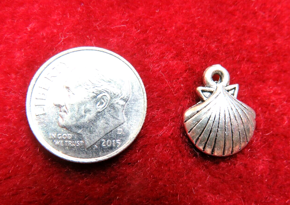 6 PCS ~ SHELLS ~ CHARMS ~ PENDANTS ~ SILVER ~ METAL ~ JEWELRY LOT | eBay