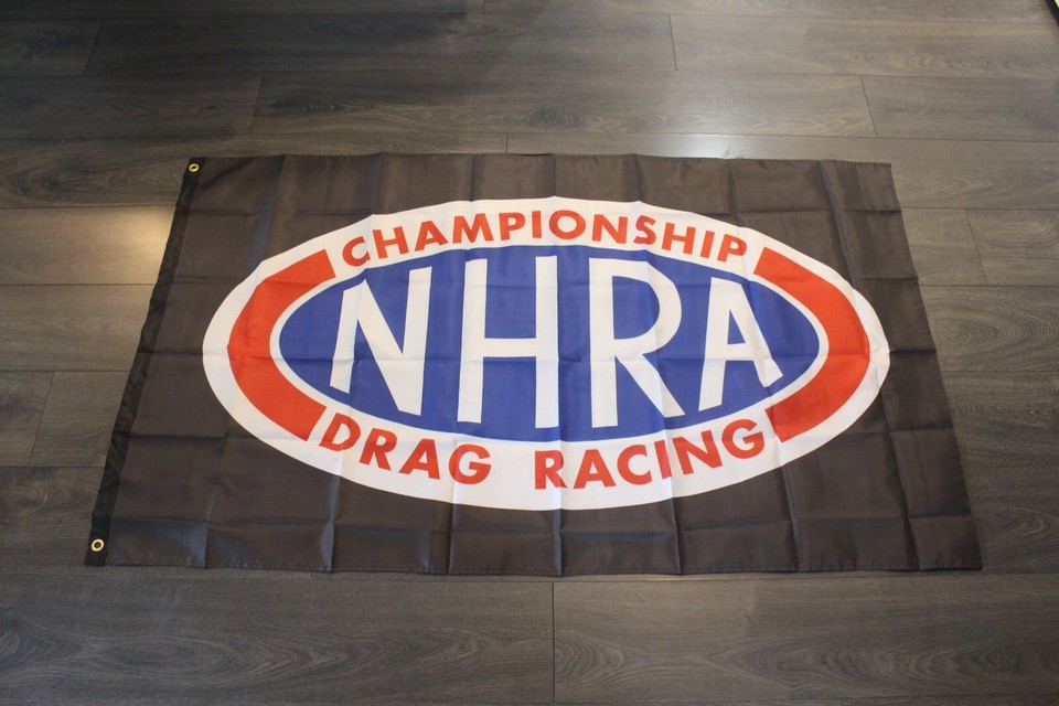 NHRA Banner Flag Hot Rod Championship Drag Racing Fans Garage Mechanic ...