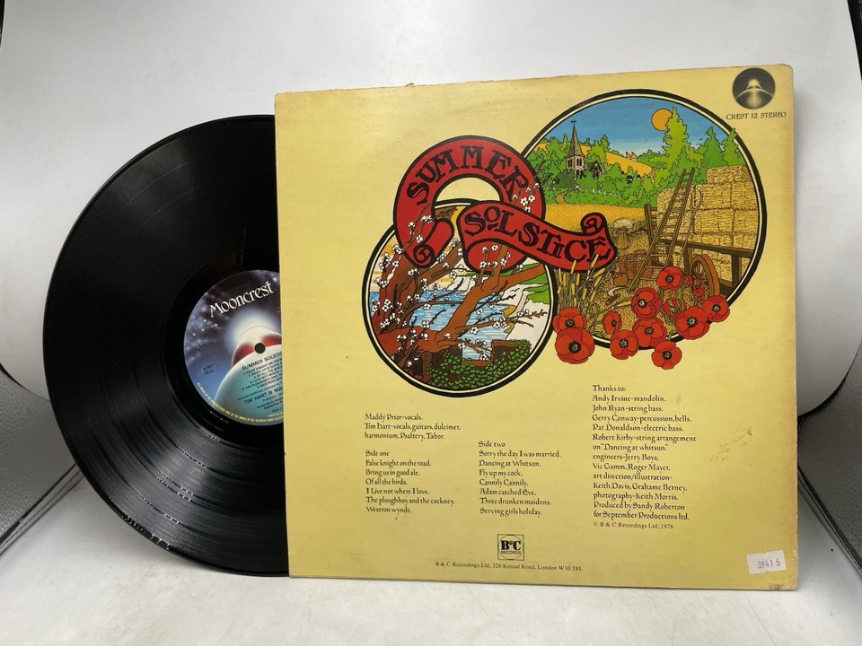 Maddy Prior & Tim Hart (Steeleye Span) 1976 UK Summer Solstice VINYL LP ...