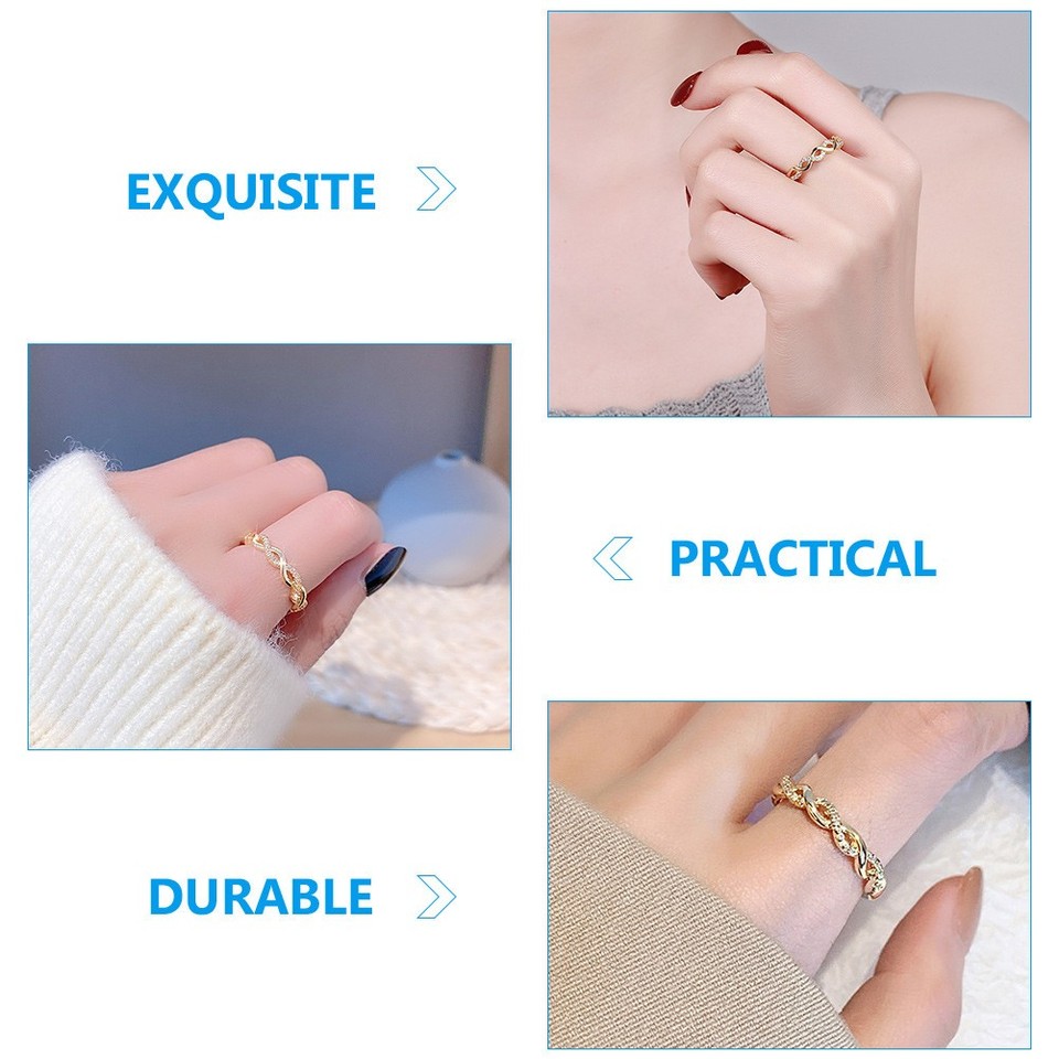 Women Ring Aesthetic Ring Open Ring Personality Cool Index Finger Band ...