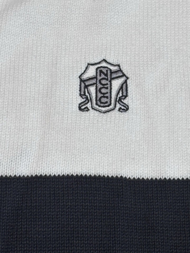 Vintage 80s Pickering Knit Sweater NCCC Crest V-Neck Made in USA Men’s ...