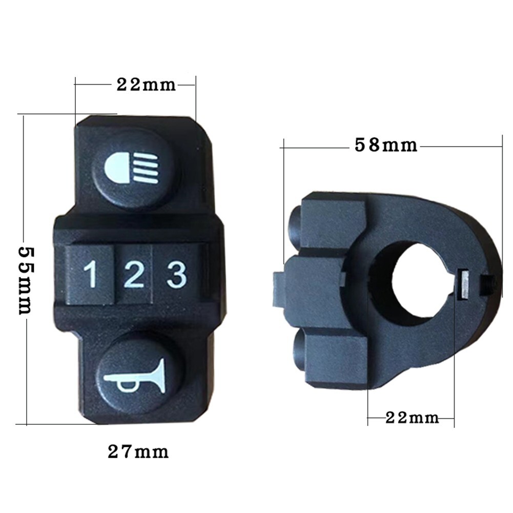 Long lasting Performance Electric Bicycle Light Horn Switch Ebike ...