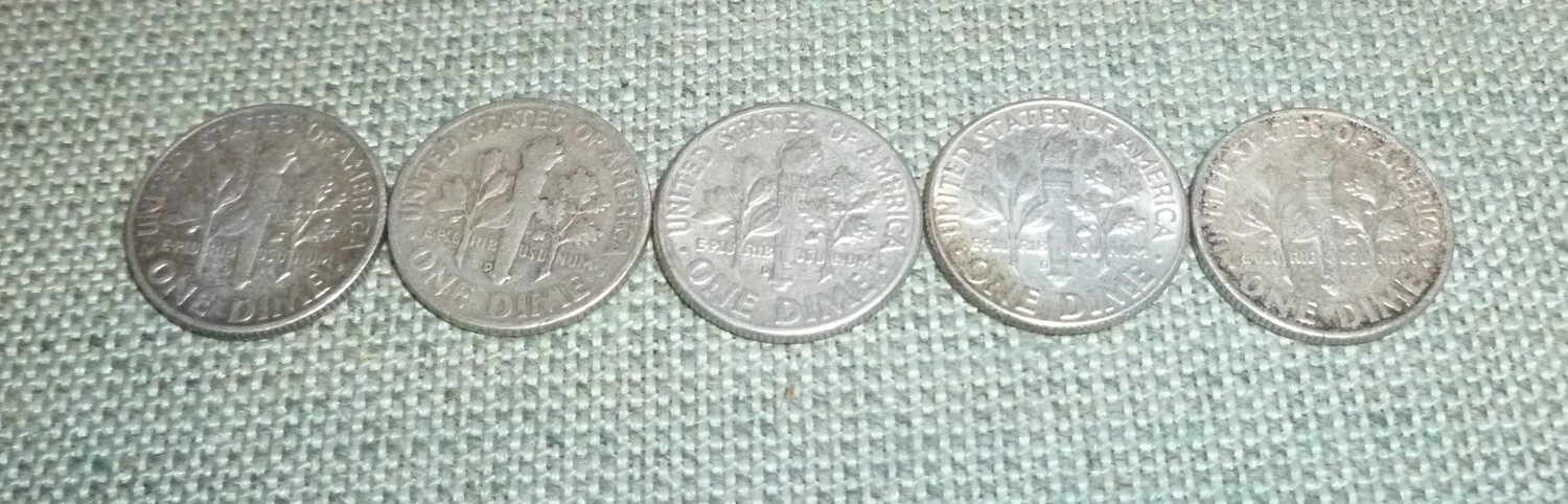 Junk 90% Silver Dimes - Lot of 5 | eBay