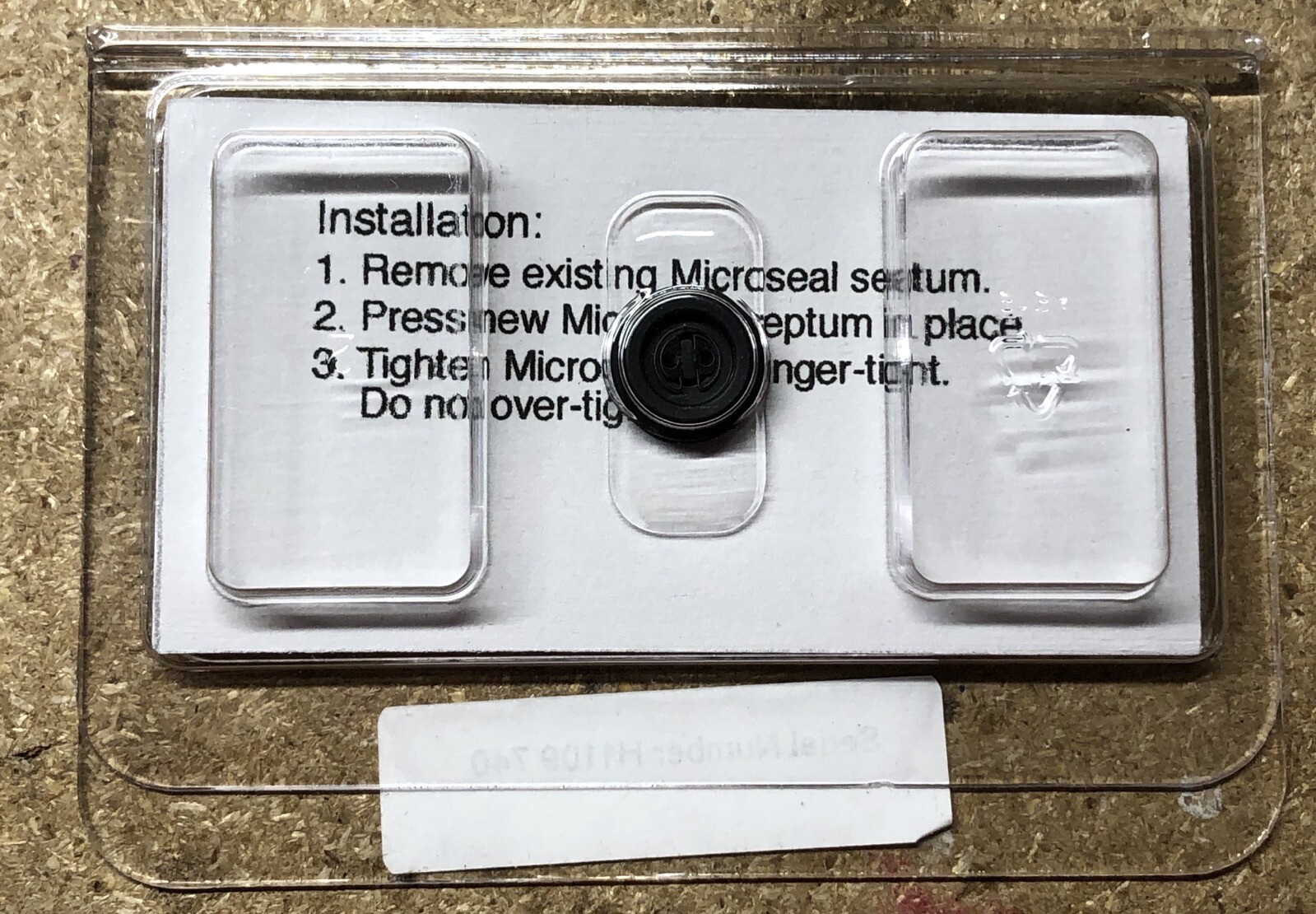 Merlin Microseal Replacement Septum, #21-01, 23 ga Blunt Tip Syringe ...