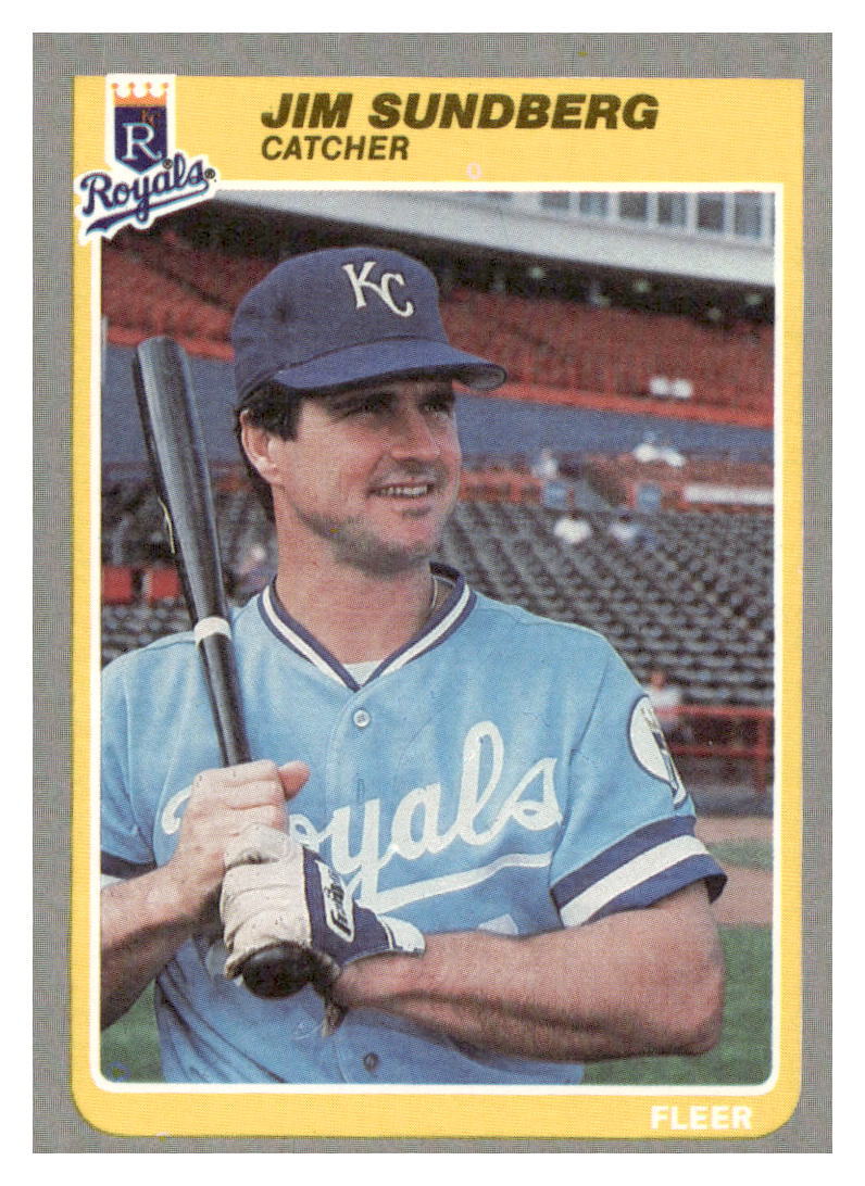 1985 Fleer Update U-113 Jim Sundberg Kansas City Royals Baseball Card ...