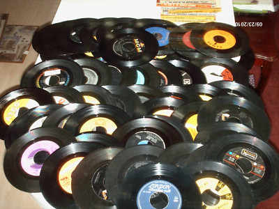BULK LOT OF 50 VINYL 45 RPM RECORDS FOR ARTS, CRAFTS & DECORATIONS | eBay