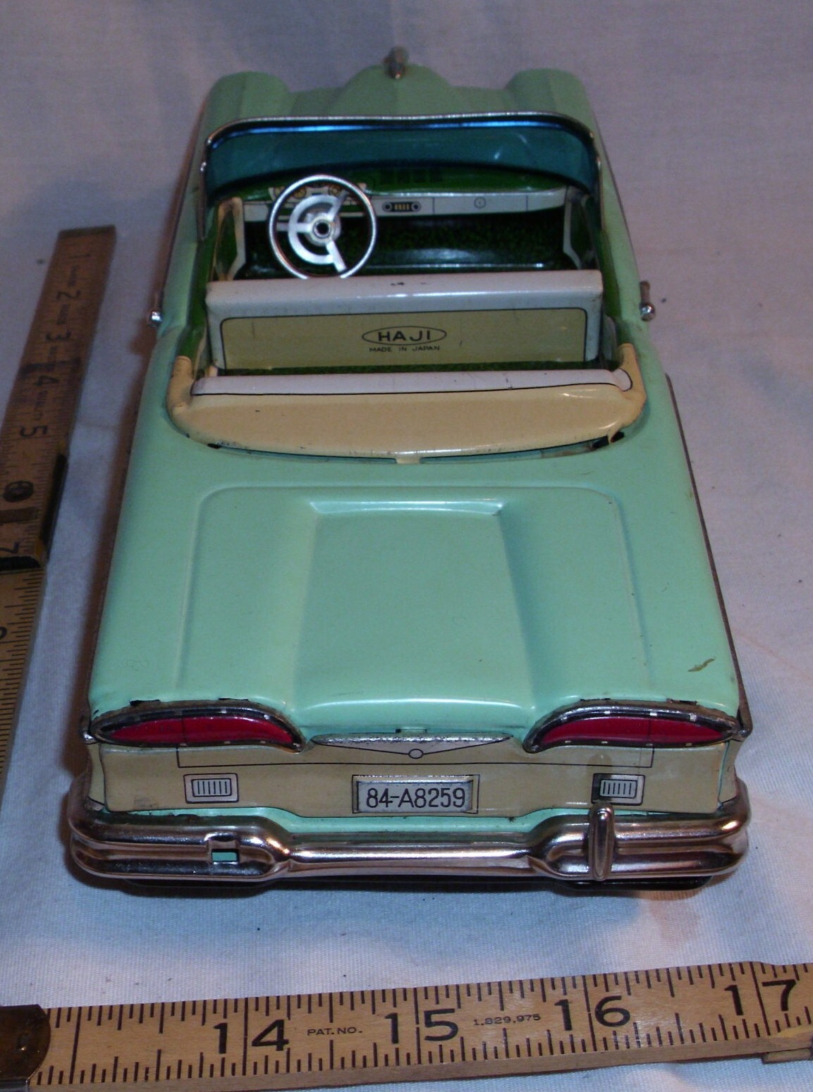 HAJI NEW EDSEL FORD CONVERTIBLE TIN FRICTION TOY CAR BOXED SHARP | eBay