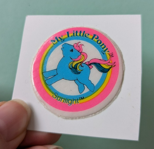 Vintage My Little Pony Sunlight puffy sticker | eBay