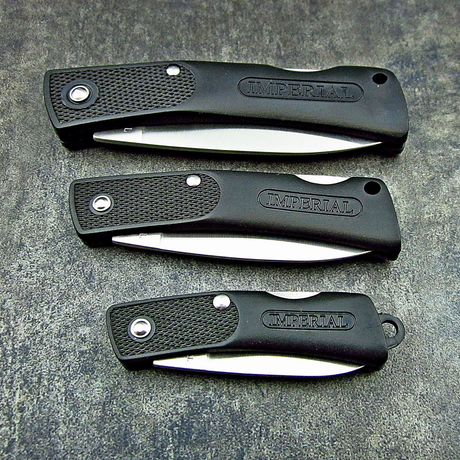 Imperial Set of 3 Lockback Folding Small Mini EDC Pocket Knives SP1 SP2 ...
