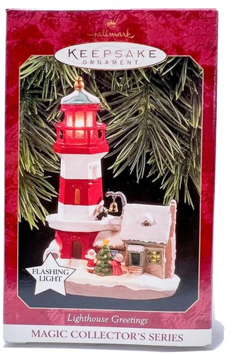 Vintage Hallmark Keepsake " Lighthouse Greetings" Christmas Ornament | eBay