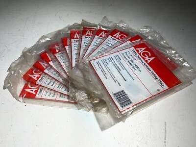 Lot of 12 AGA 100% Polycarbonate Safety Plates 4 1/2" x 5 1/4" - 932 ...
