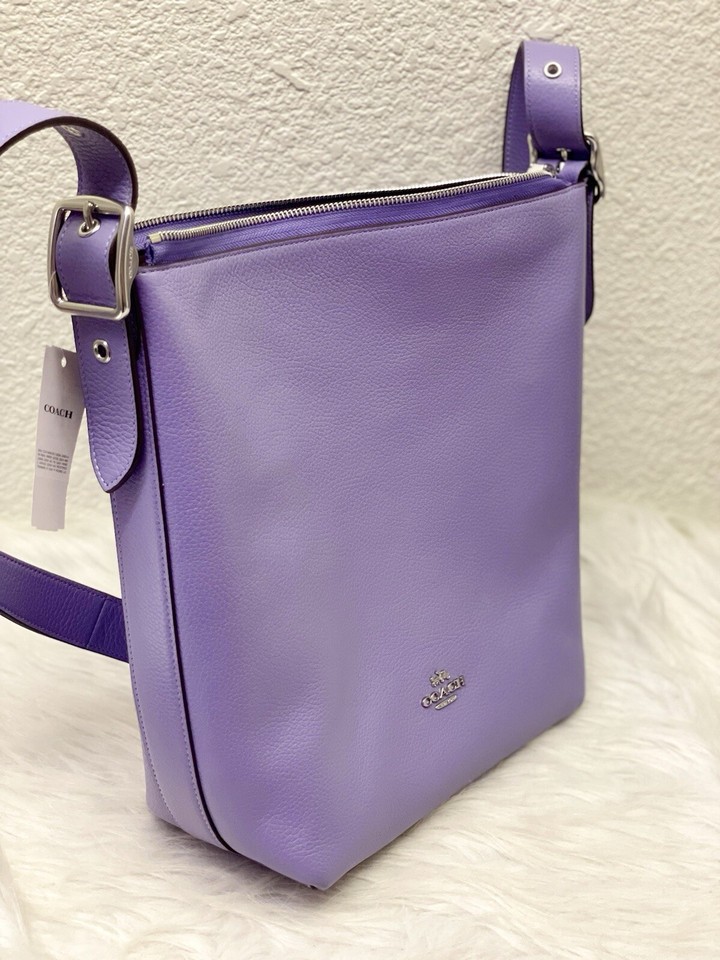 🔥NWT COACH Val Duffle Leather Bag Light Violet RP $398 C2818 | eBay