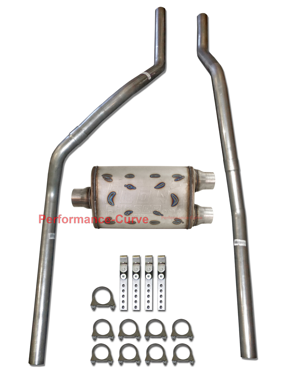 83-01 Chevrolet GMC S10 S15 Mandrel Bent Dual Exhaust w/ Flow Chaser | eBay