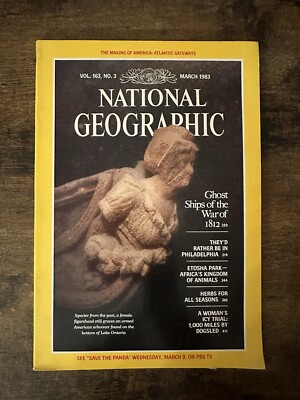 Vintage March 1983 National Geographic Journal Magazine Paperback Book ...