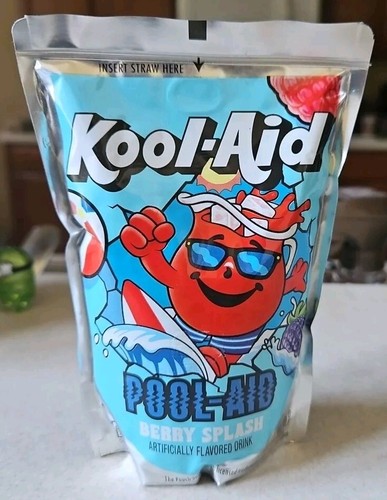 Kool Aid Pool-Aid Berry Splash No Straw Insert Error | eBay