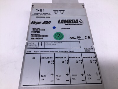 TDK-Lambda V404P5W Spectrometer Power Supply Vega 450 Sciex 1010115 ...