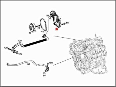 Genuine MERCEDES Housing cover w fitting 2760100331 | eBay