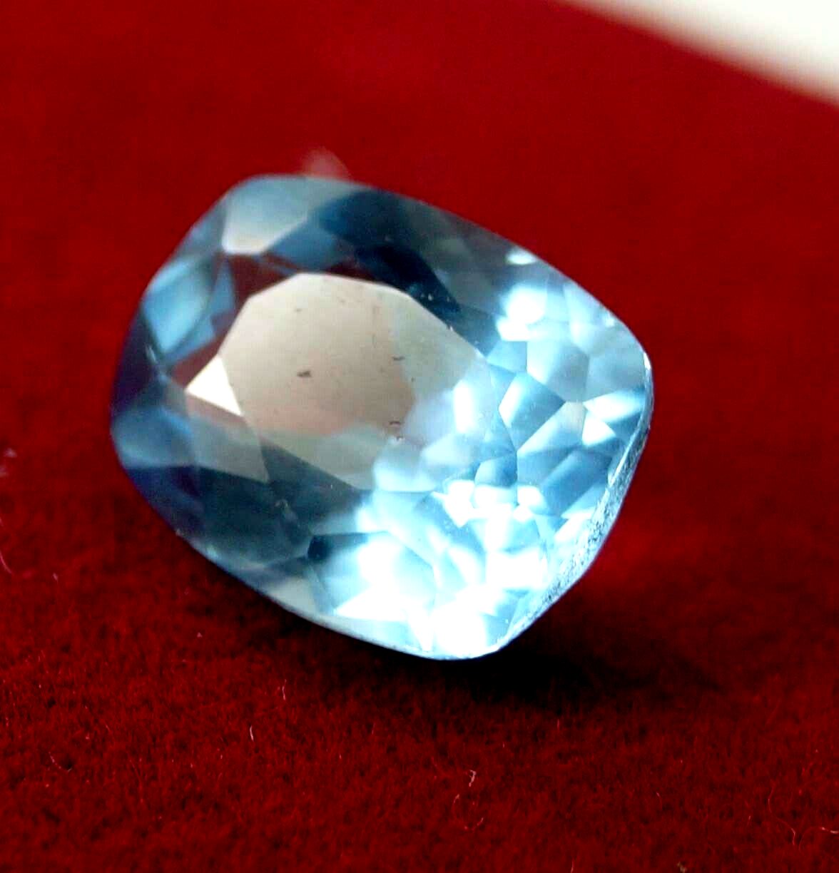 3.60 CT Natural Blue Namibia Jeremejevite Cushion Cut Certified Loose ...