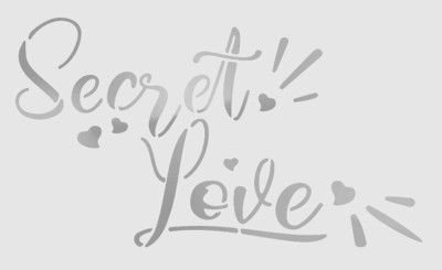 6"x10" Clear Plastic Stencil - Secret Love (RE328) | eBay