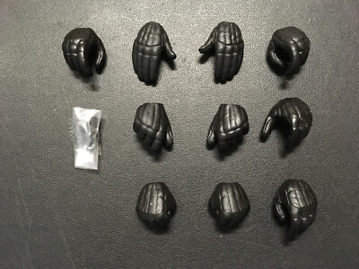 Hot Toys CMS011 Star Wars Boba Fett Arena Suit 1/6 Scale Black Hand Set ...