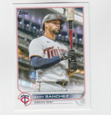 (12) Gary Sanchez 2022 TOPPS UPDATE SERIES CARD LOT #US177 MINNESOTA ...