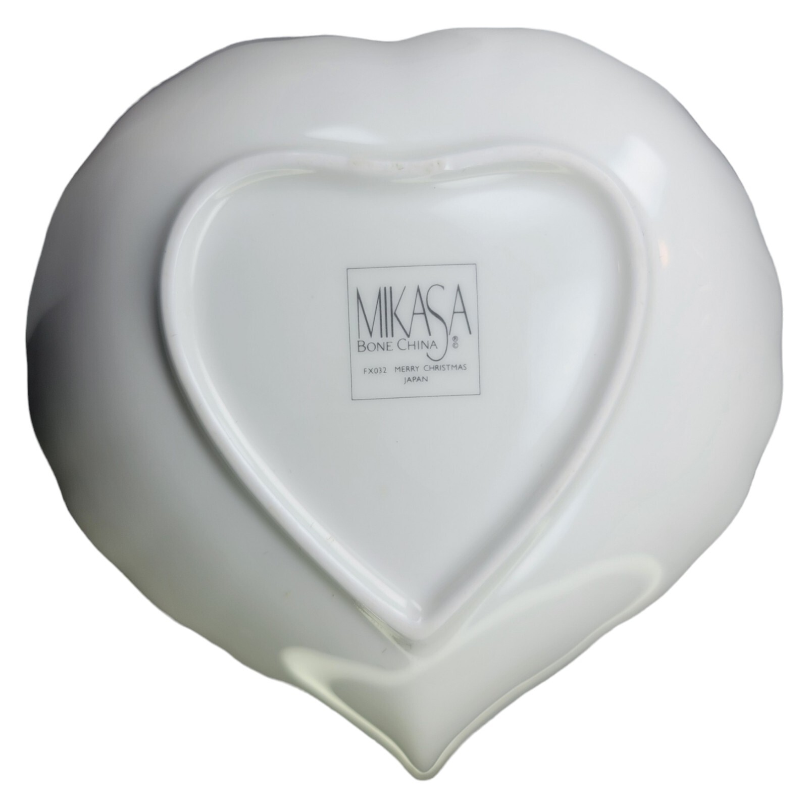 Mikasa Merry Christmas Bone China Dish Bowl Candy Relish Tray Plate ...