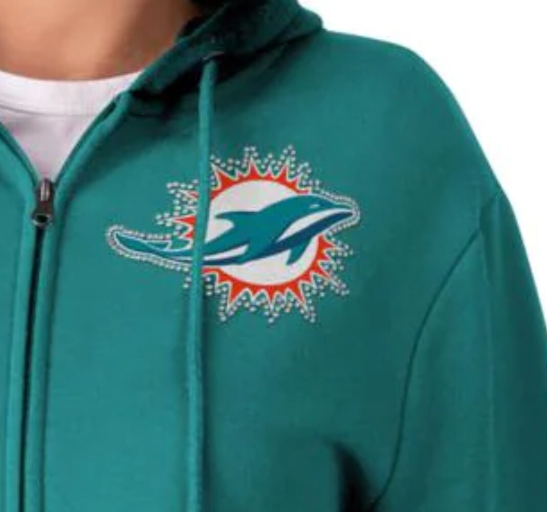 Miami DOLPHINS Officially Licensed NFL G-III 4Her Womens Full-Zip ...