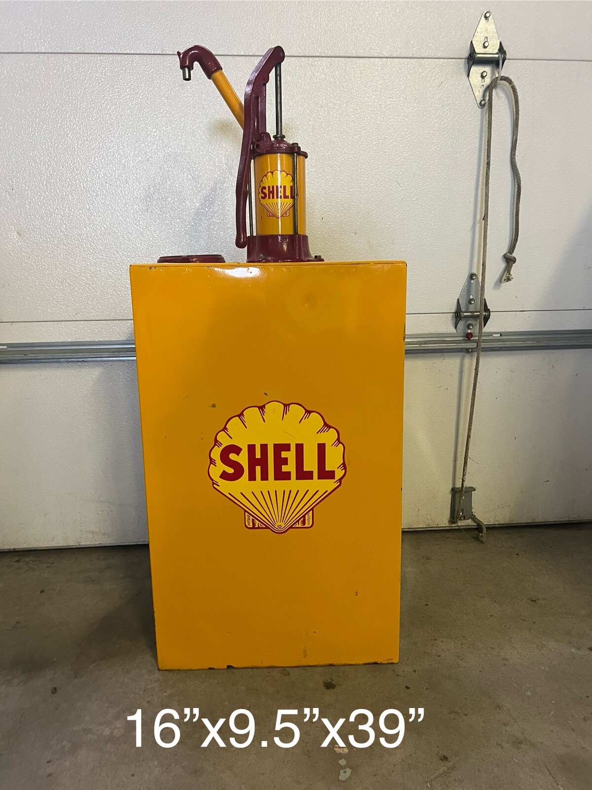 ANTIQUE VINTAGE SHELL COLLECTABLE OIL PUMP & TANK RE-FINISHED | eBay