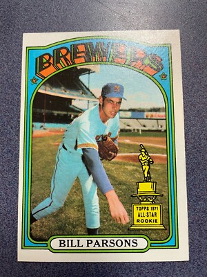 1972 Topps - #281 Bill Parsons (RC) NRMT @AY7 | eBay