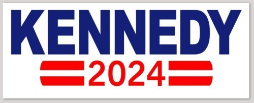 Robert F. Kennedy 2024 RFK Jr for President Bumper Sticker Elect 3x7.75 ...