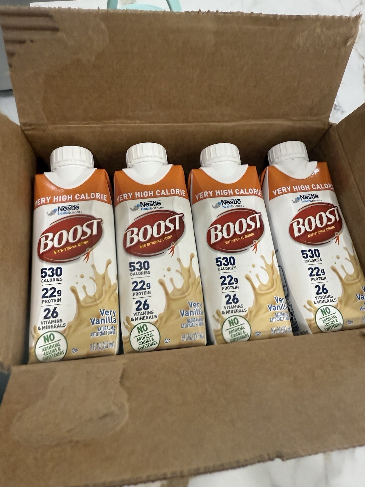 Nestlé Boost Very High Calorie Very Vanilla 8 oz -Case of 24 | eBay