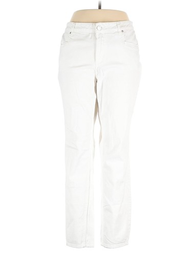 New Directions Women White Jeans 16 | eBay