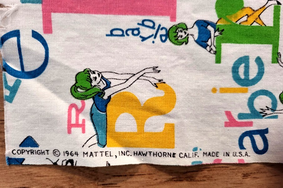 Vintage Barbie Fabric - Almost Done Child's Pinafore Size 5-6x | eBay