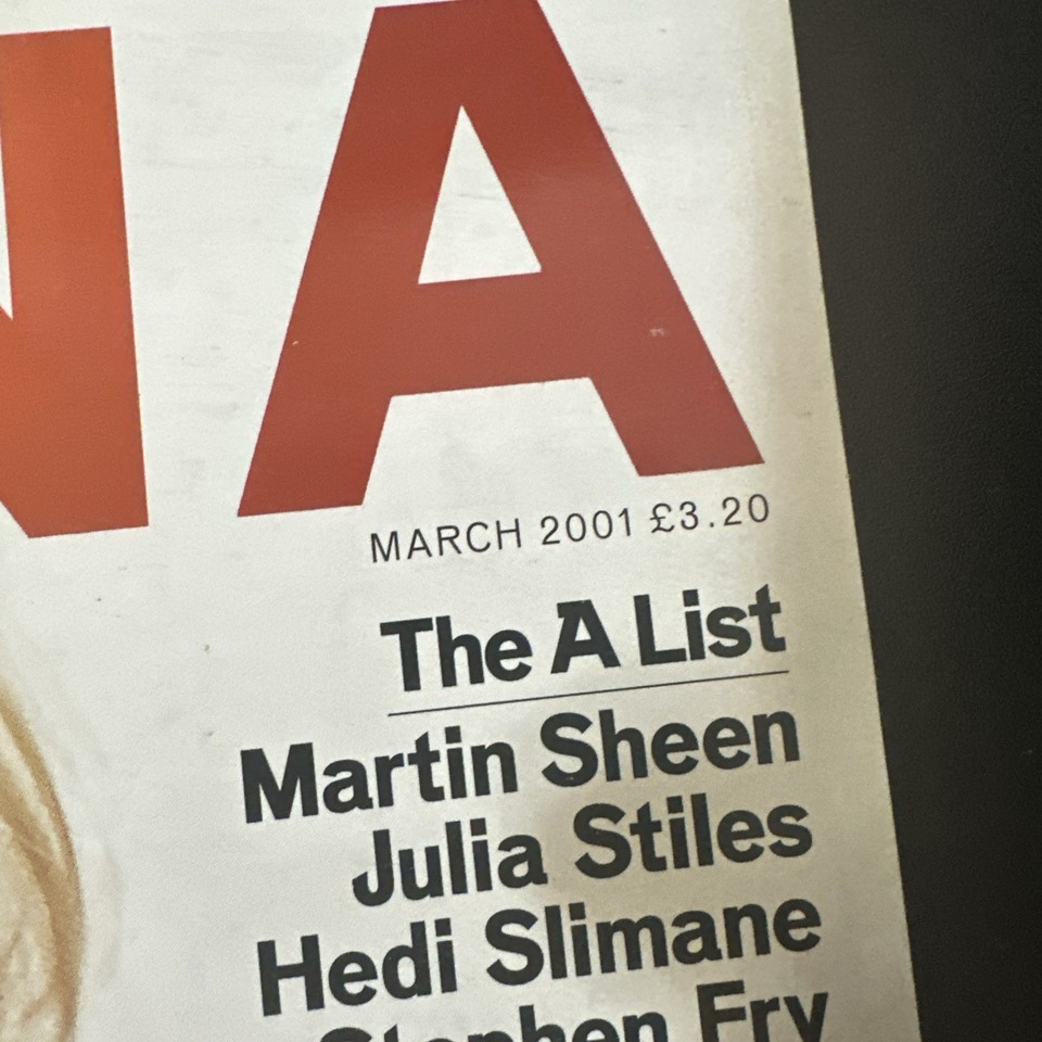 ARENA MAGAZINE #108 - March 2001 - Patsy Martin Sheen Julia Stiles ...