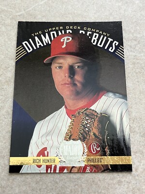 1996 Upper Deck Diamond Debut #262 Rich Hunter RC Rookie MLB Phillies ...