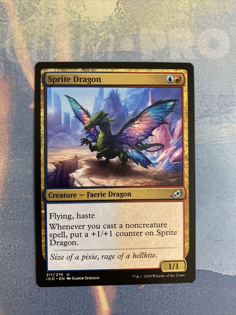 MTG Sprite Dragon Ikoria: Lair of Behemoths 211/274 Regular Uncommon ...