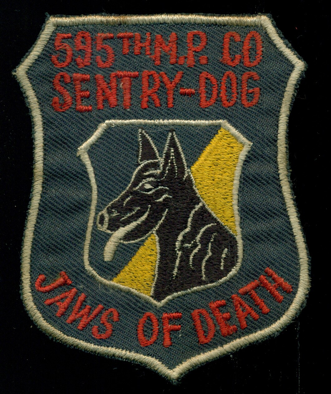 Original US Army 595th MP Co Military Police K-9 Sentry Dog Vietnam ...