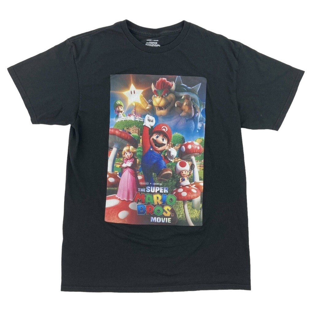 The Super Mario Bros. Movie Poster T-Shirt Medium Nin… - Gem