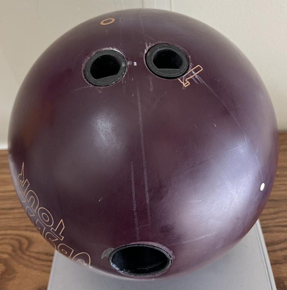 USED Hammer Obsession Tour Solid Reactive Bowling Ball, Burgundy, 15LB ...