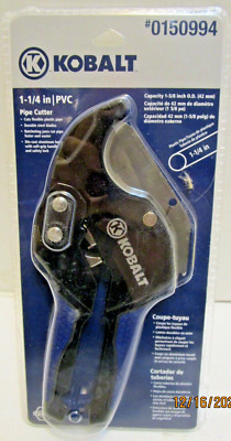 KOBALT 1-1/4 INCH PVC PIPE CUTTER ***NEW IN PACKAGE*** | eBay